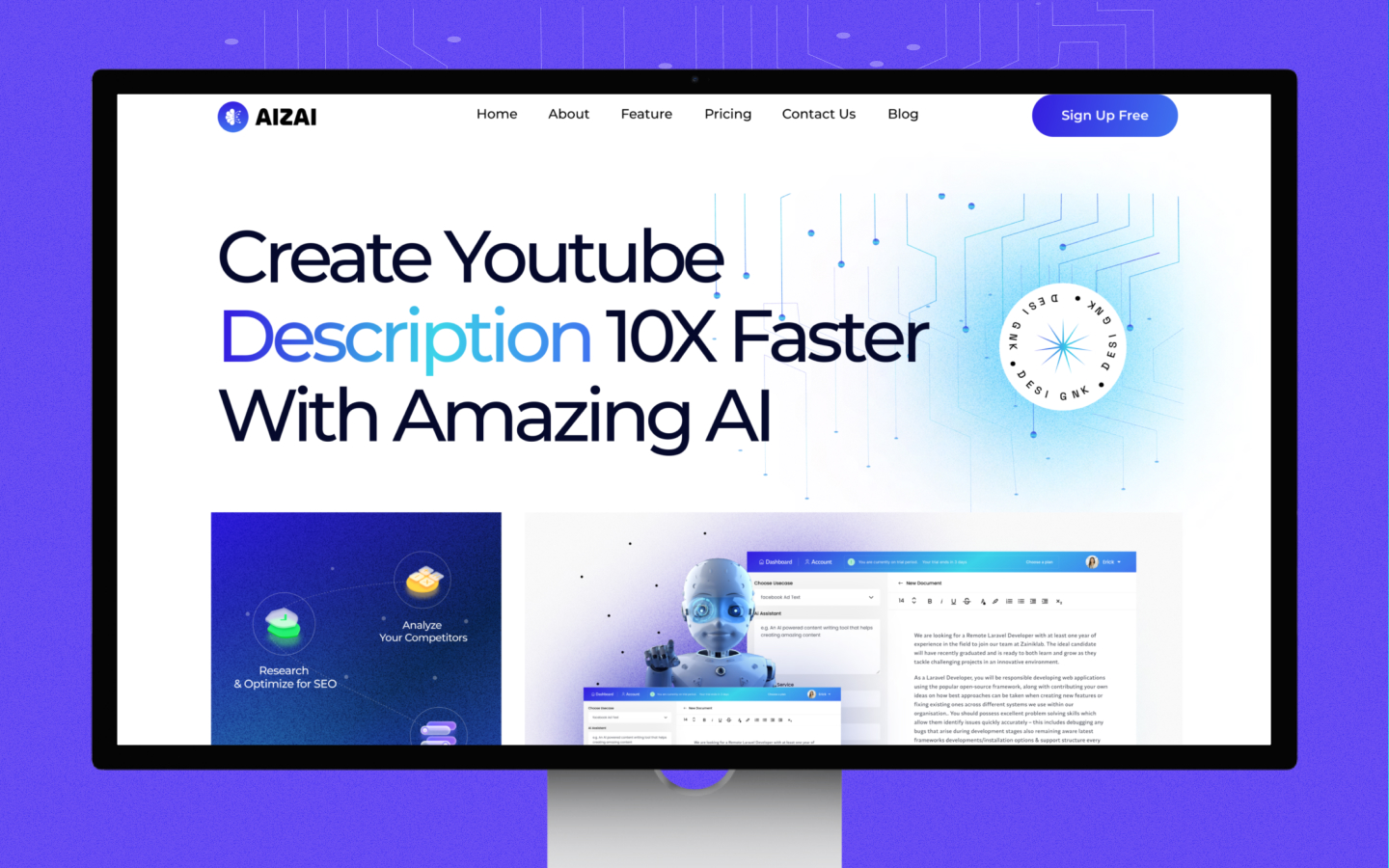 Aizai - SaaS HTML5 Responsive Website Template