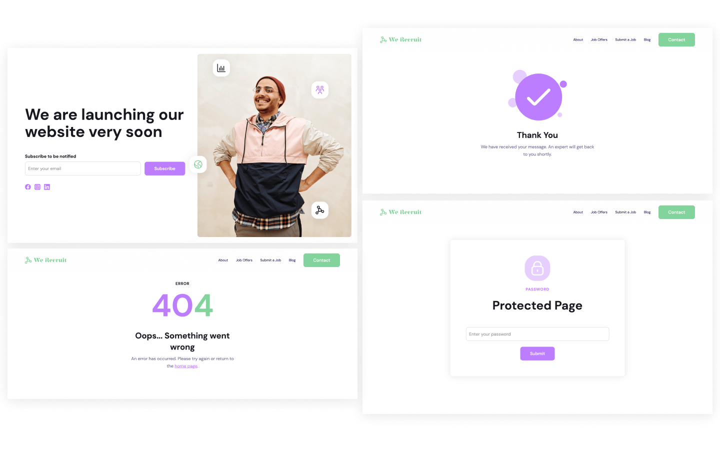 We Recruit - Job Portal HTML5 Responsive Website Template