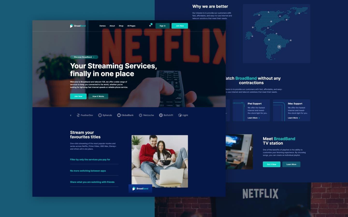 Internet Provider 128 - Business HTML5 Responsive Website Template