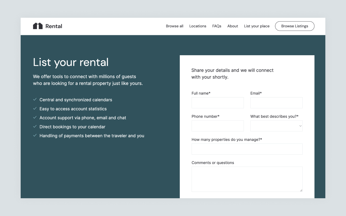 Renting - Real Estate HTML5 Responsive Website Template