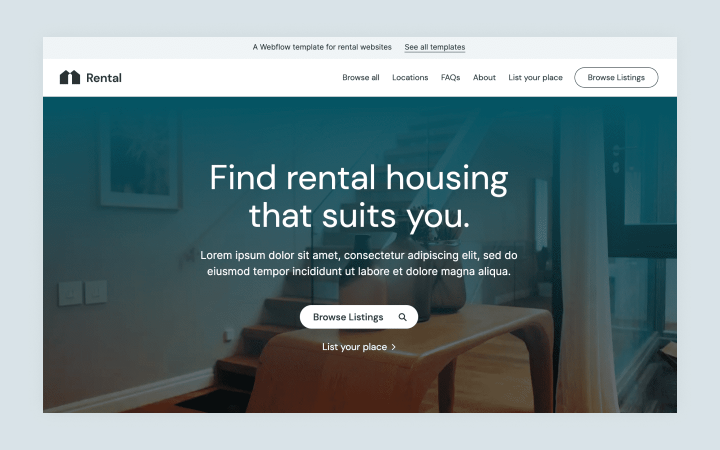 Renting - Real Estate HTML5 Responsive Website Template