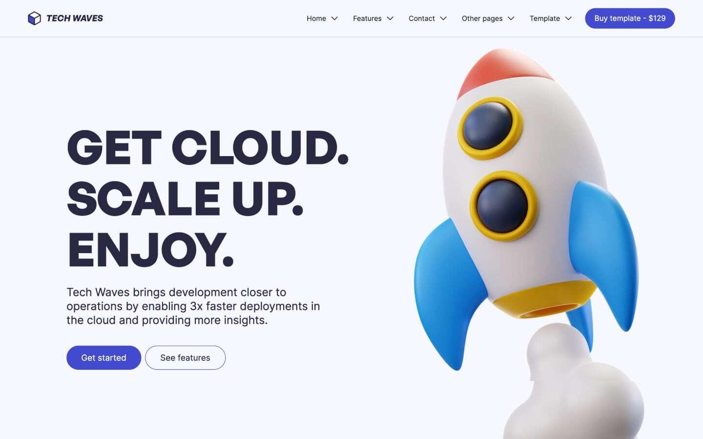 Tech Waves - SaaS HTML5 Responsive Website Template