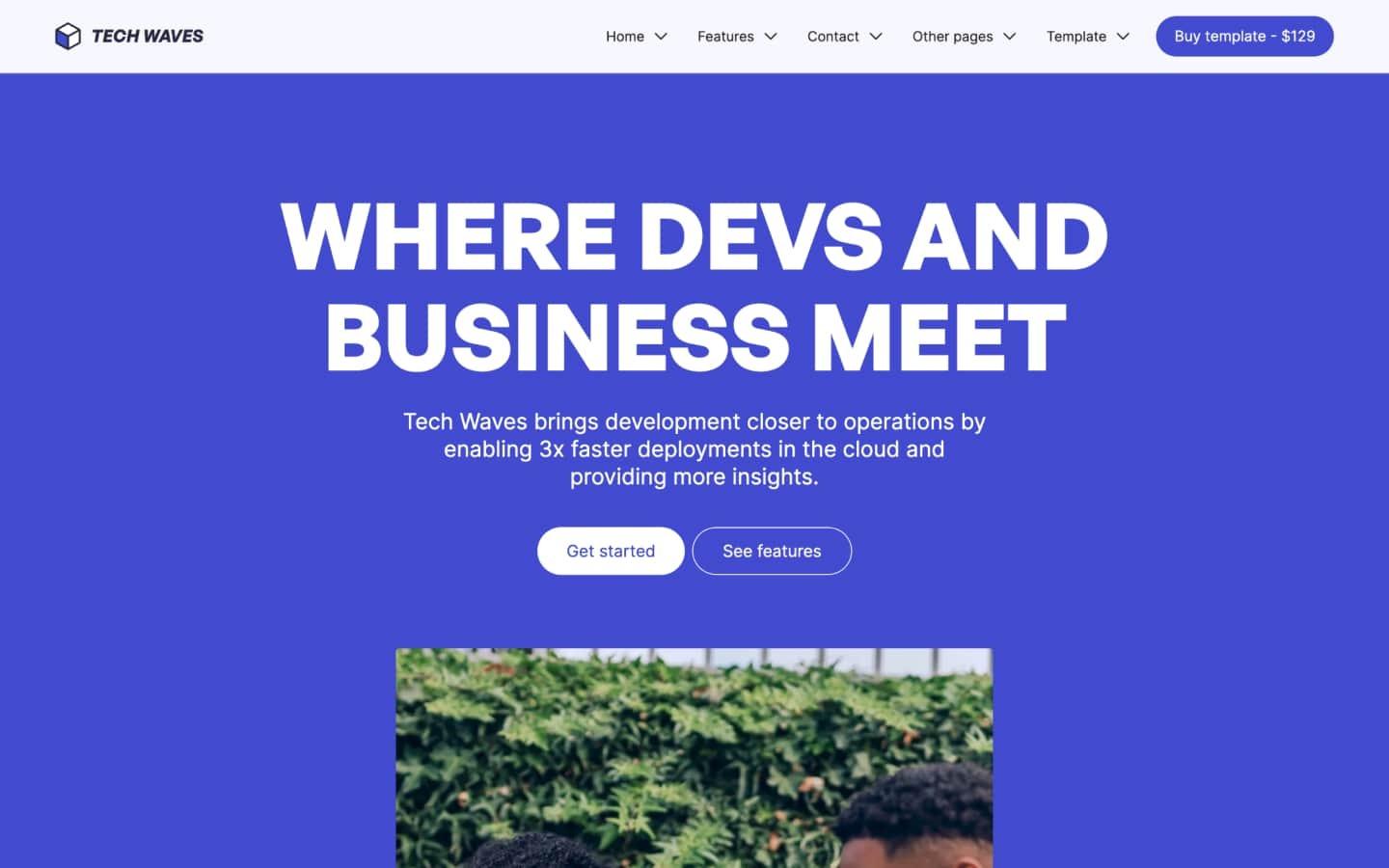 Tech Waves - SaaS HTML5 Responsive Website Template