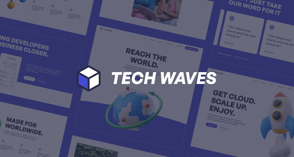 Tech Waves - SaaS HTML5 Responsive Website Template