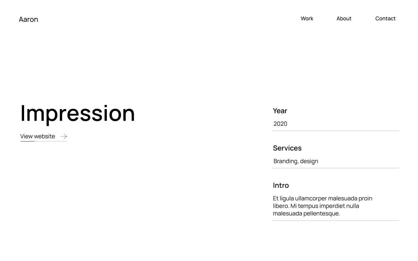 Aaron Plus - Portfolio HTML5 Responsive Website Template