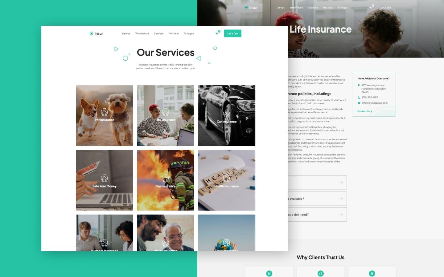 Insur 128 - Insurance HTML5 Responsive Website Template