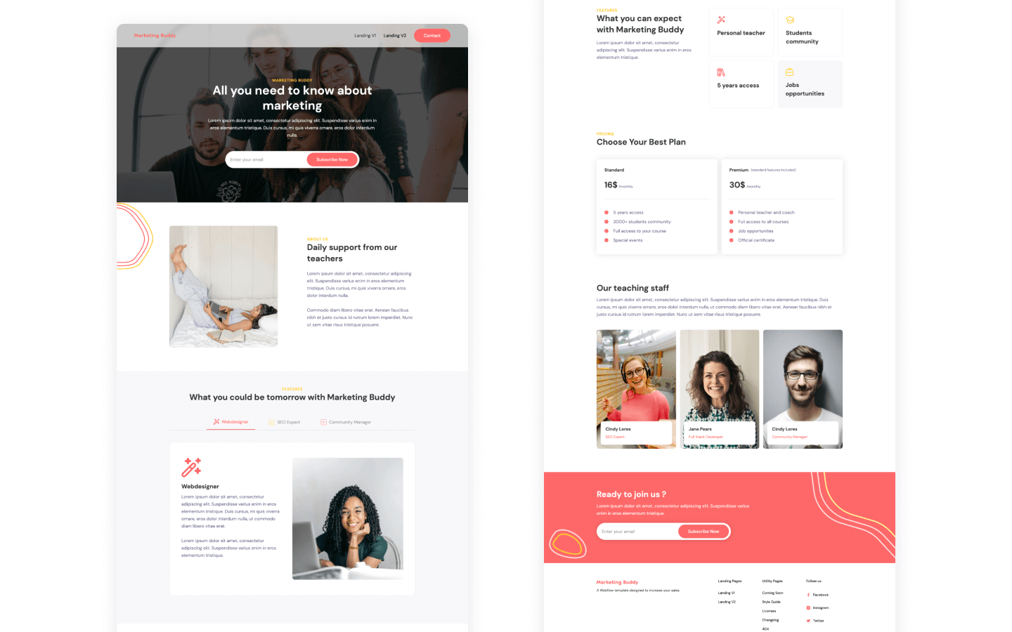 Market' Buddy - Landing page HTML5 Responsive Website Template