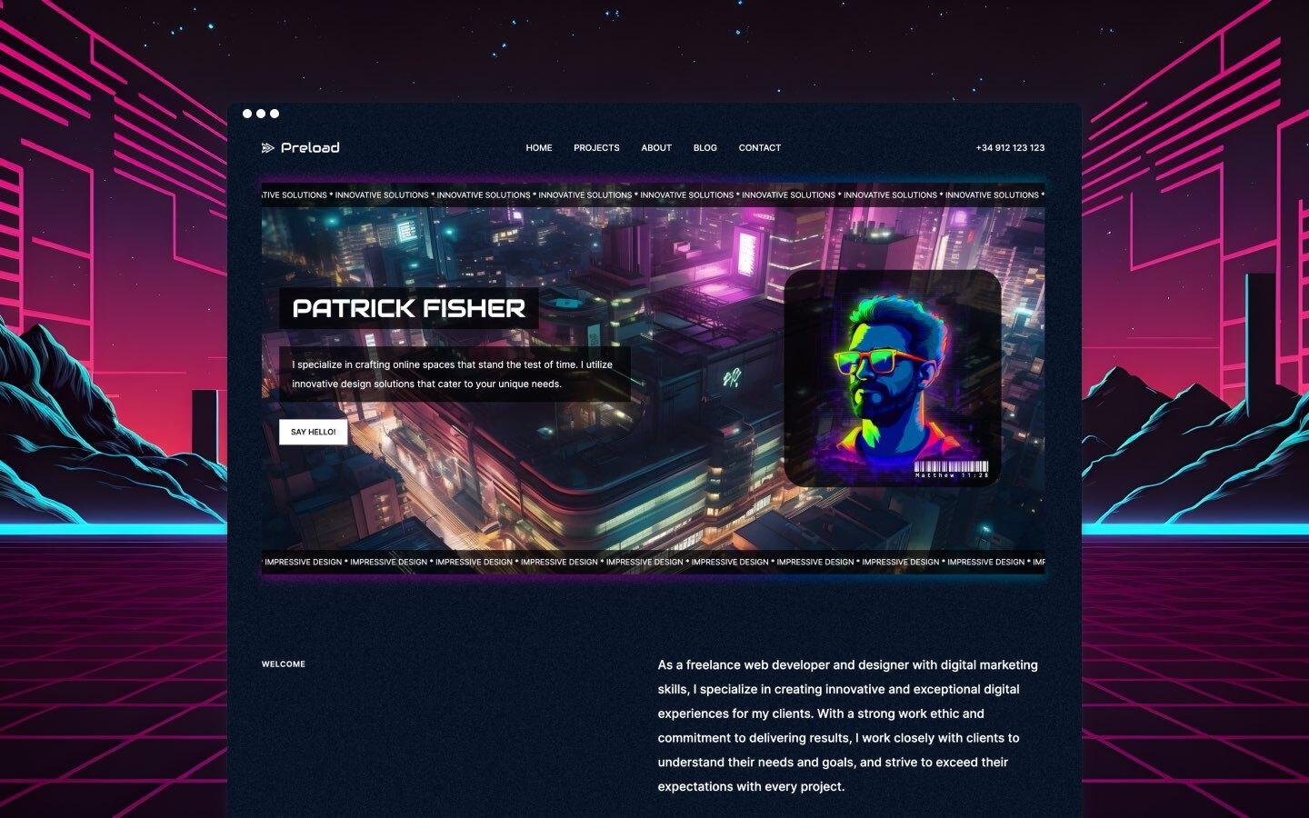 Preload - Portfolio HTML5 Responsive Website Template