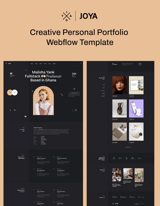 Joya - Portfolio HTML5 Responsive Website Template