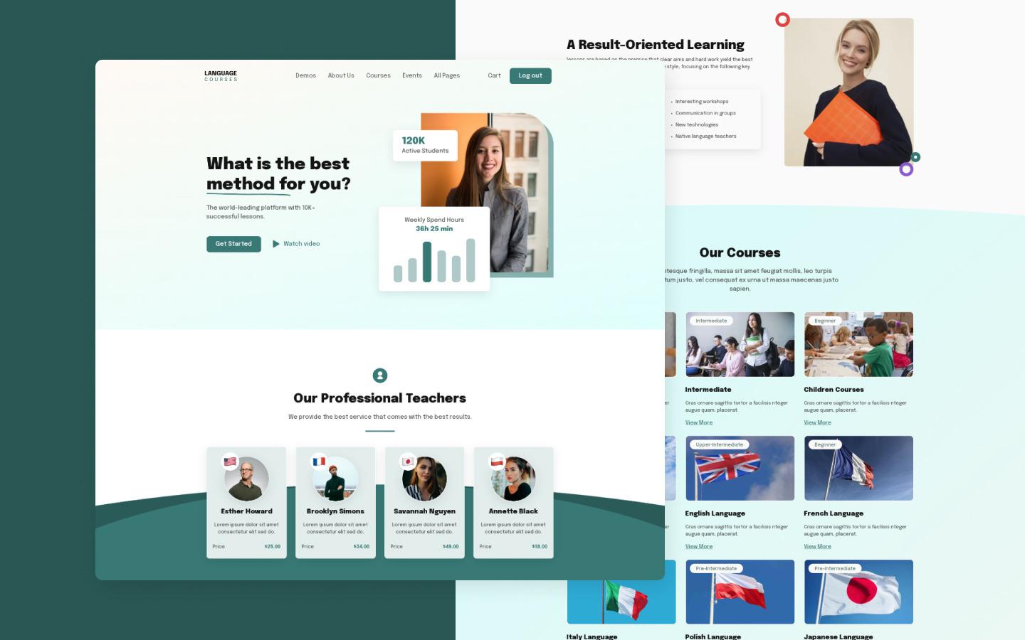 Language Courses 128 - School HTML5 Responsive Website Template