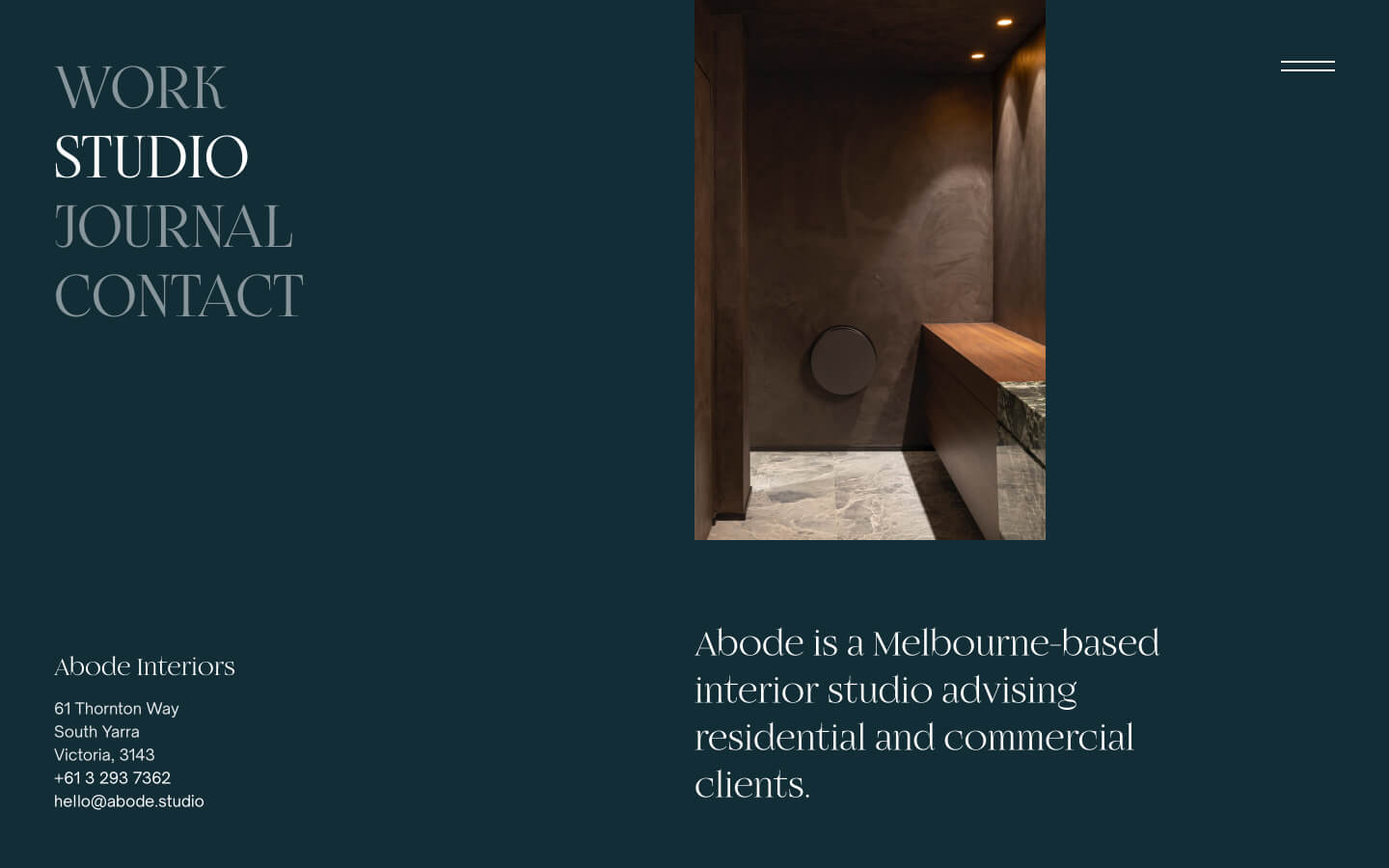 Abode - Interior design HTML5 Responsive Website Template