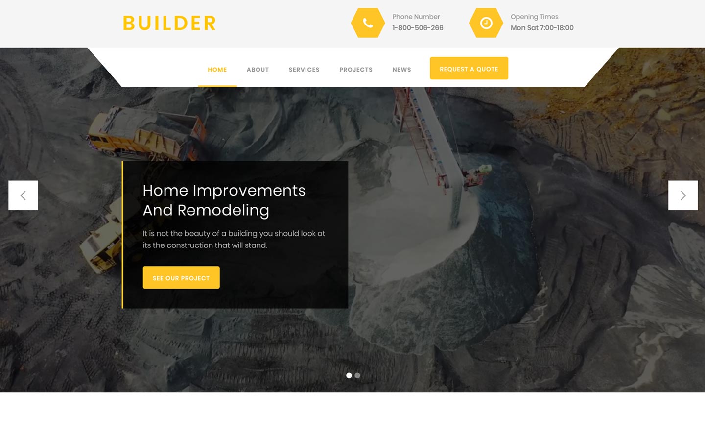Builder - Construction HTML5 Responsive Website Template