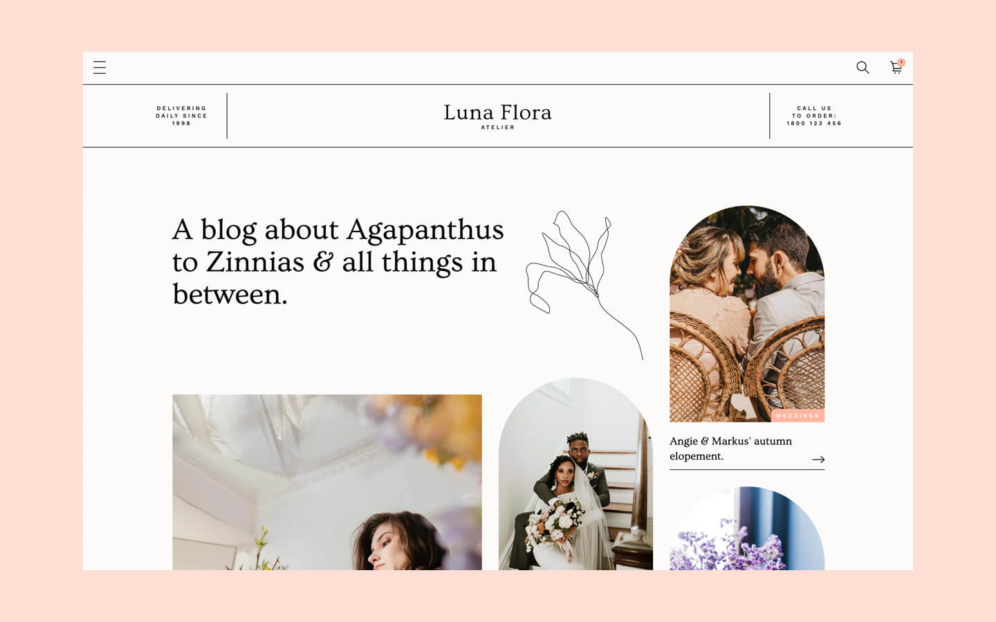 Luna Flora - Florist HTML5 Responsive Website Template