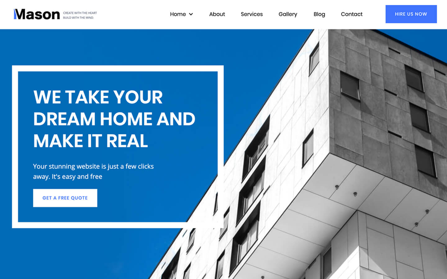 Mason - Construction HTML5 Responsive Website Template