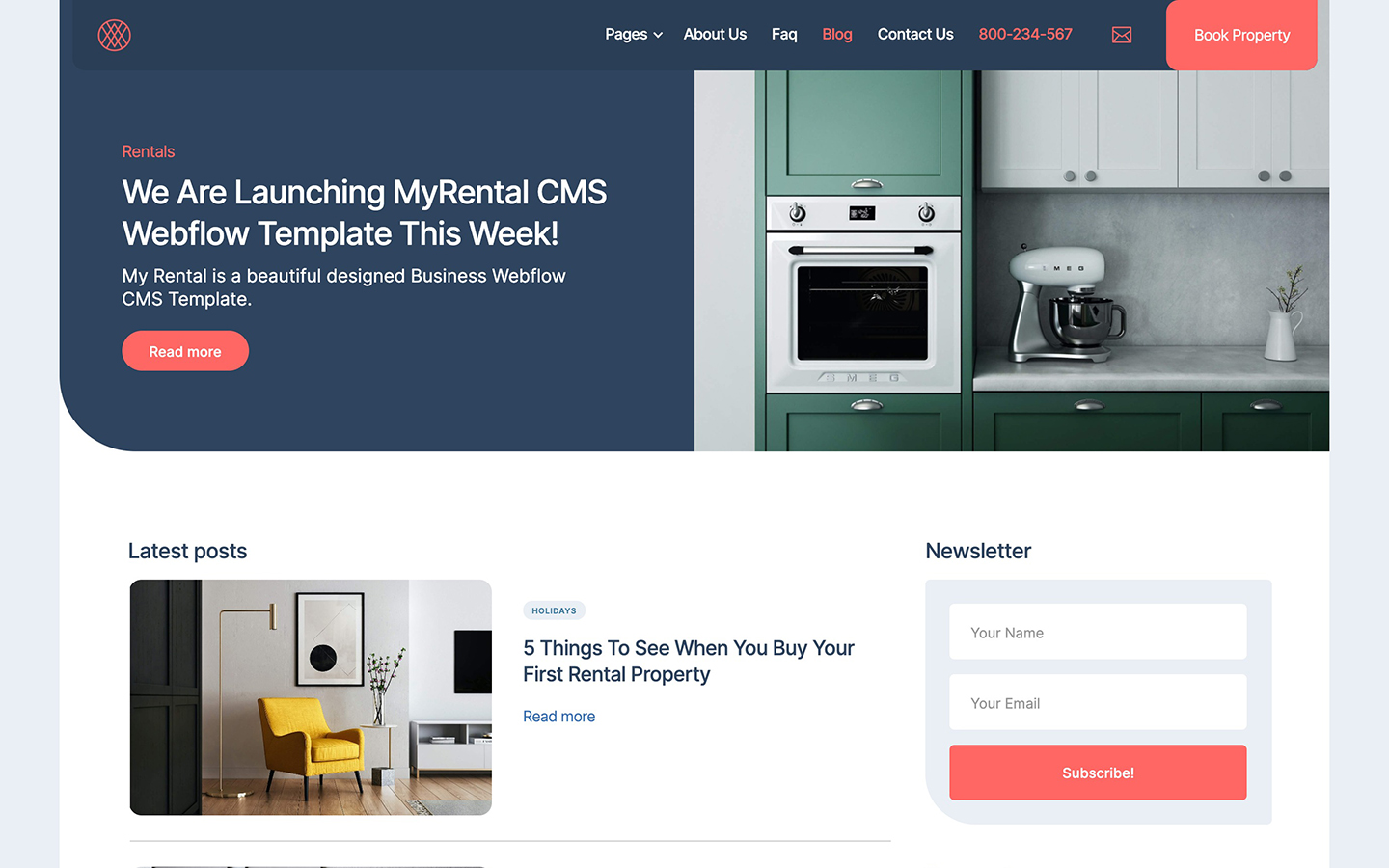MyRental - Real Estate HTML5 Responsive Website Template