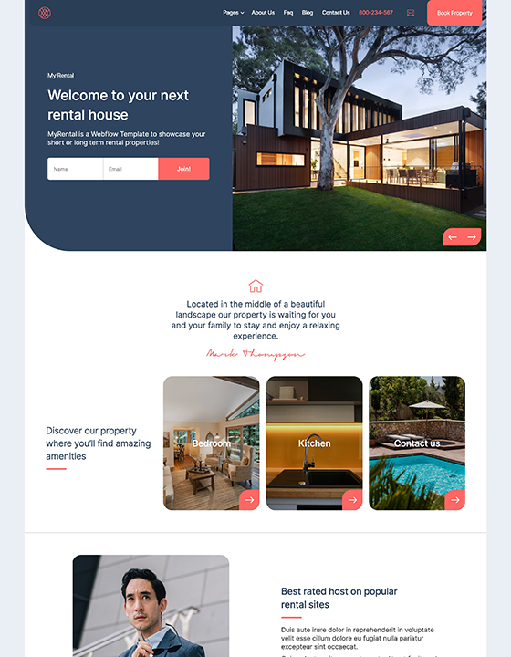 MyRental - Real Estate HTML5 Responsive Website Template