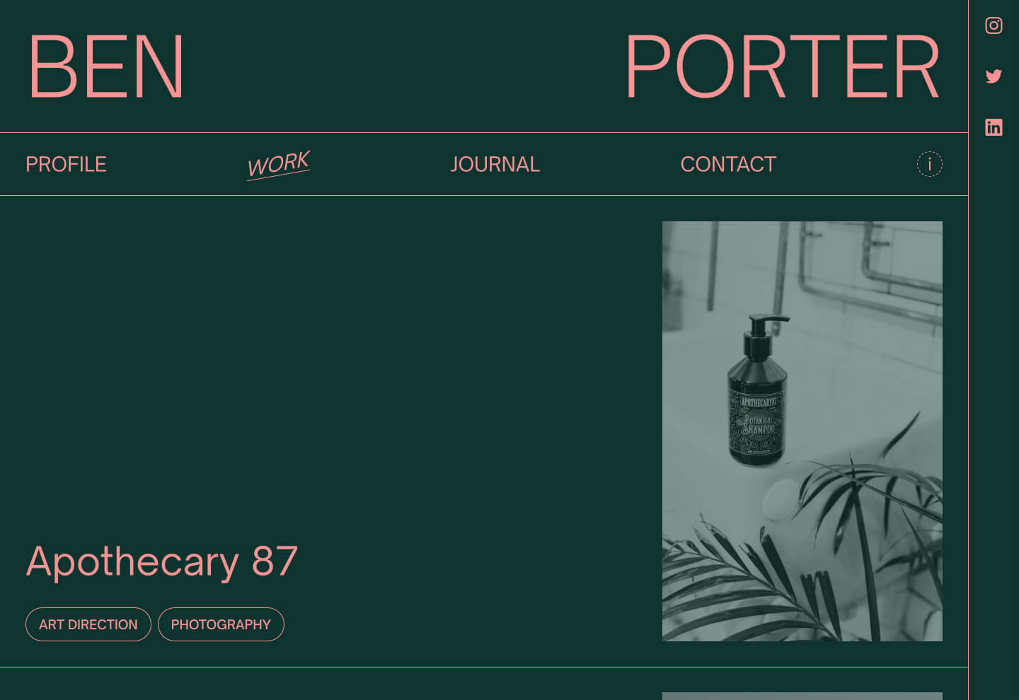 Porter - Portfolio HTML5 Responsive Website Template