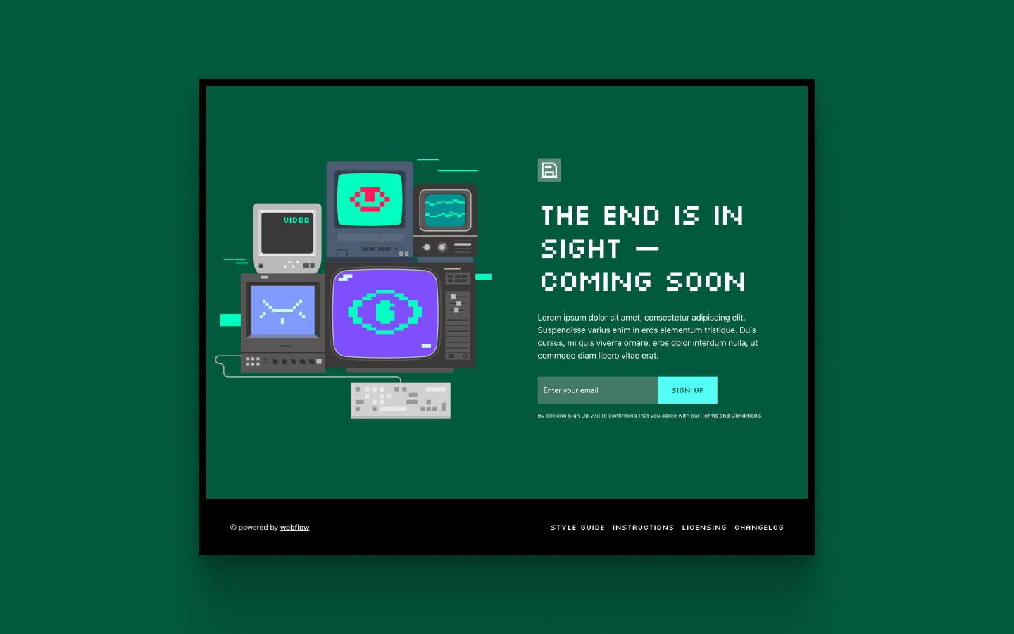 Pixels - Coming Soon HTML5 Responsive Website Template