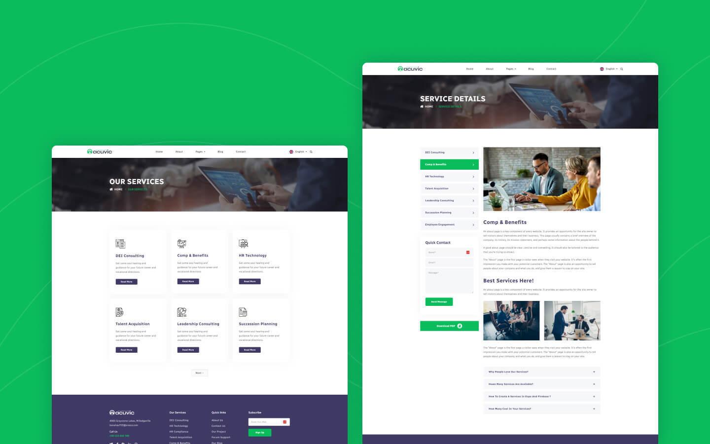 Acuvic - Consulting HTML5 Responsive Website Template