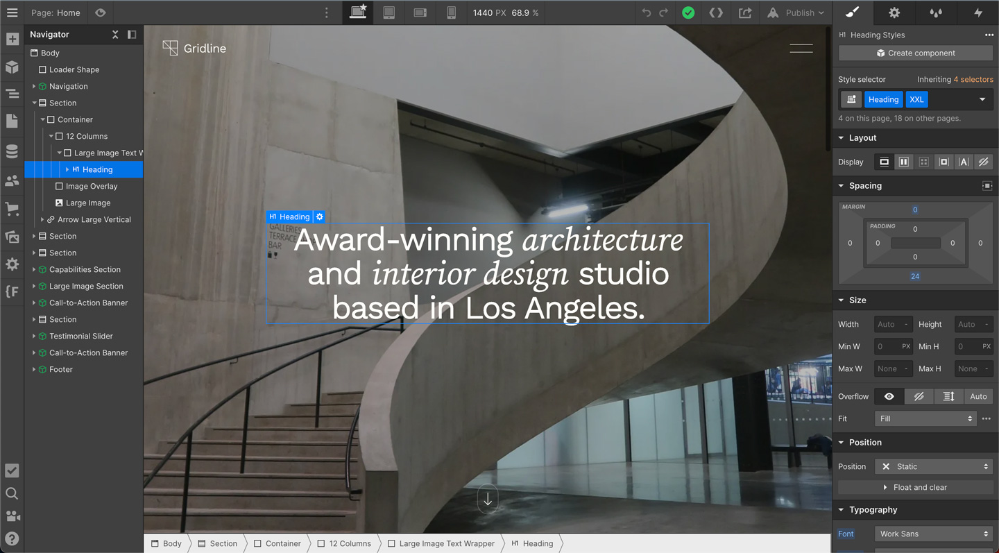 Gridline - Architecture HTML5 Responsive Website Template