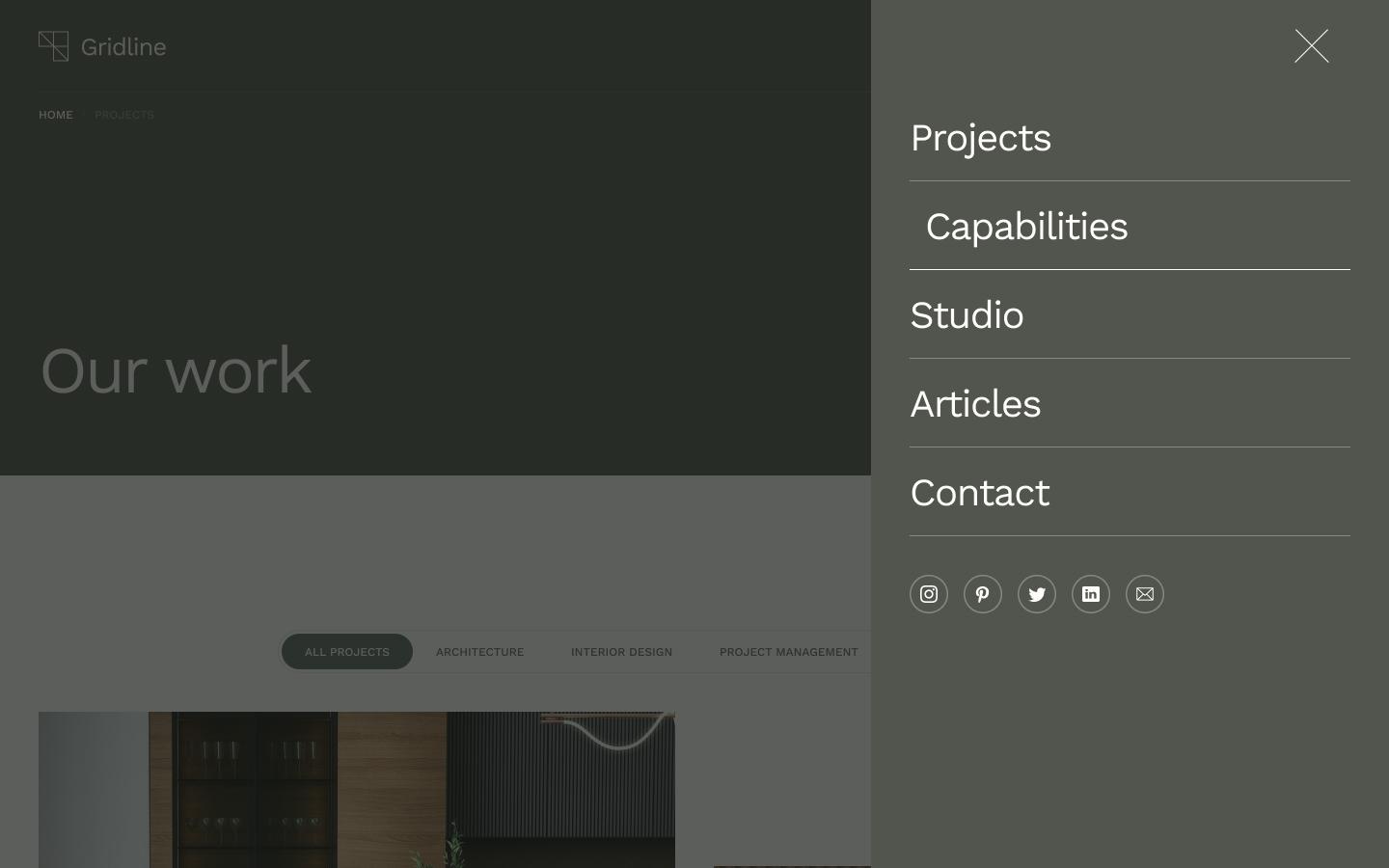 Gridline - Architecture HTML5 Responsive Website Template