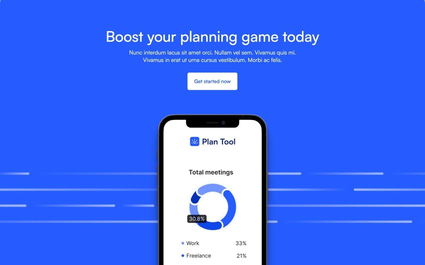 Plan Tool - App HTML5 Responsive Website Template