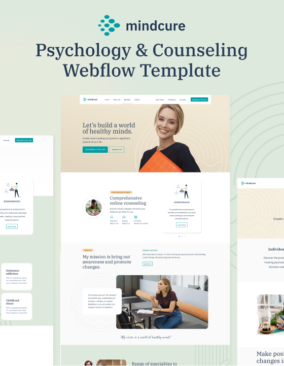 Mindcure - Therapy HTML5 Responsive Website Template