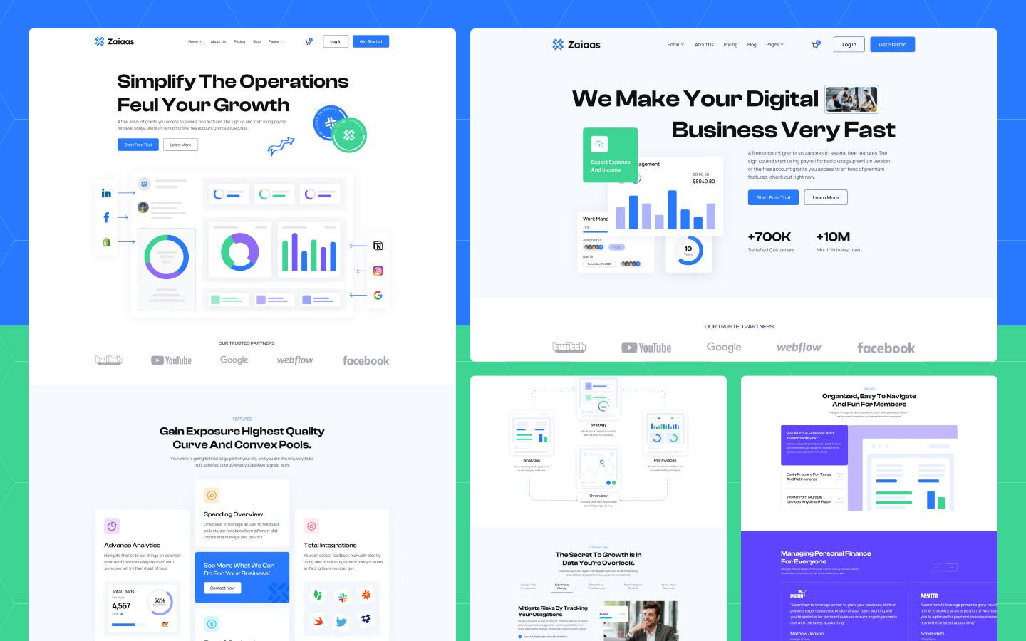 Website Templates by Flowzai | Webflow