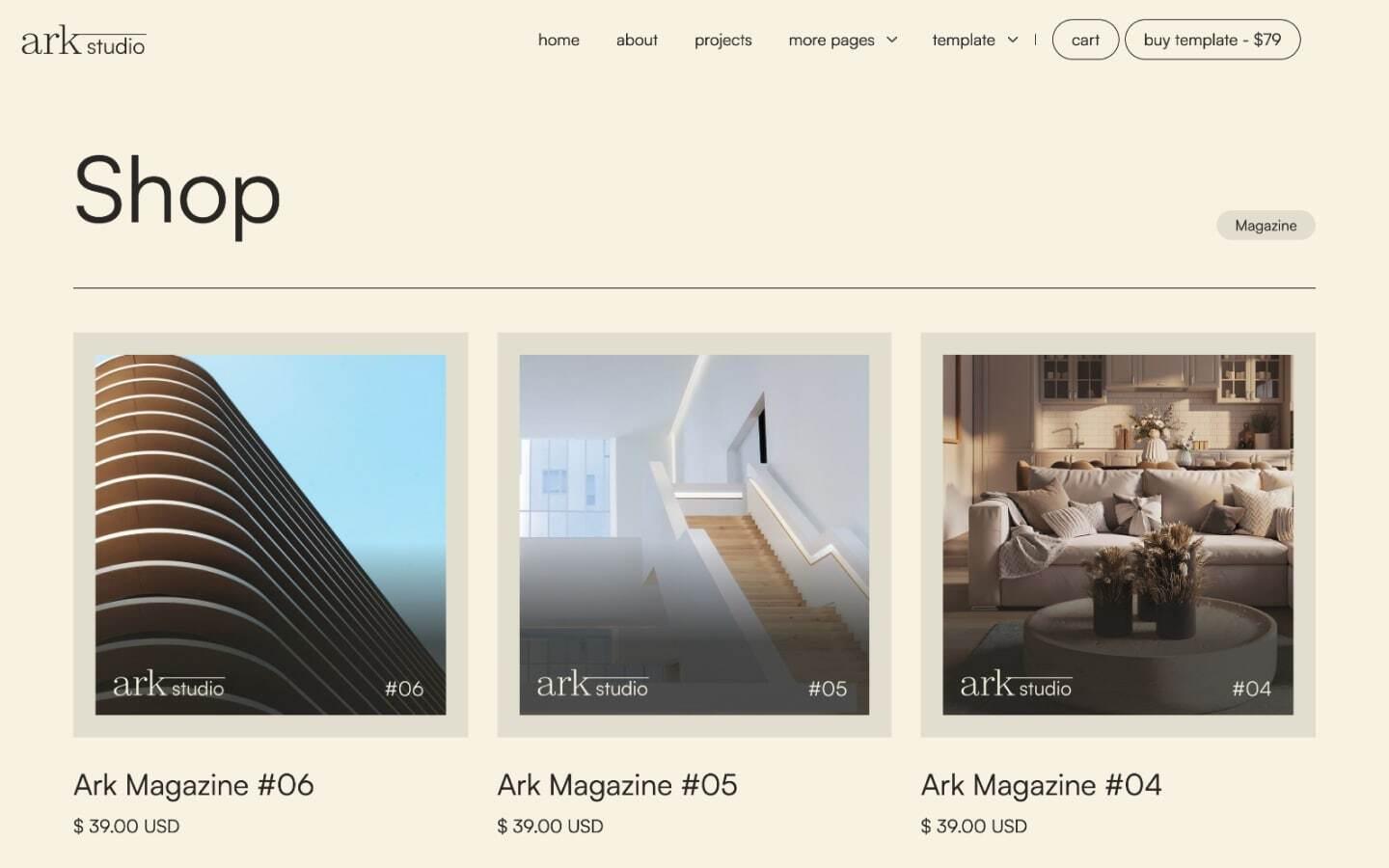 Ark Studio - Architecture HTML5 Responsive Website Template