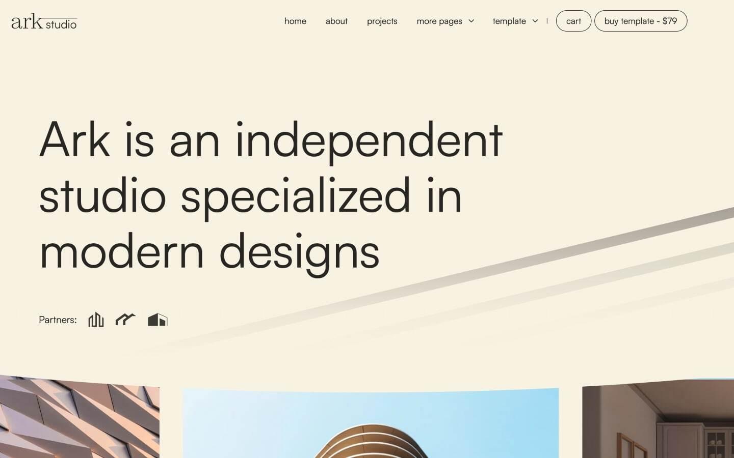 Ark Studio - Architecture HTML5 Responsive Website Template