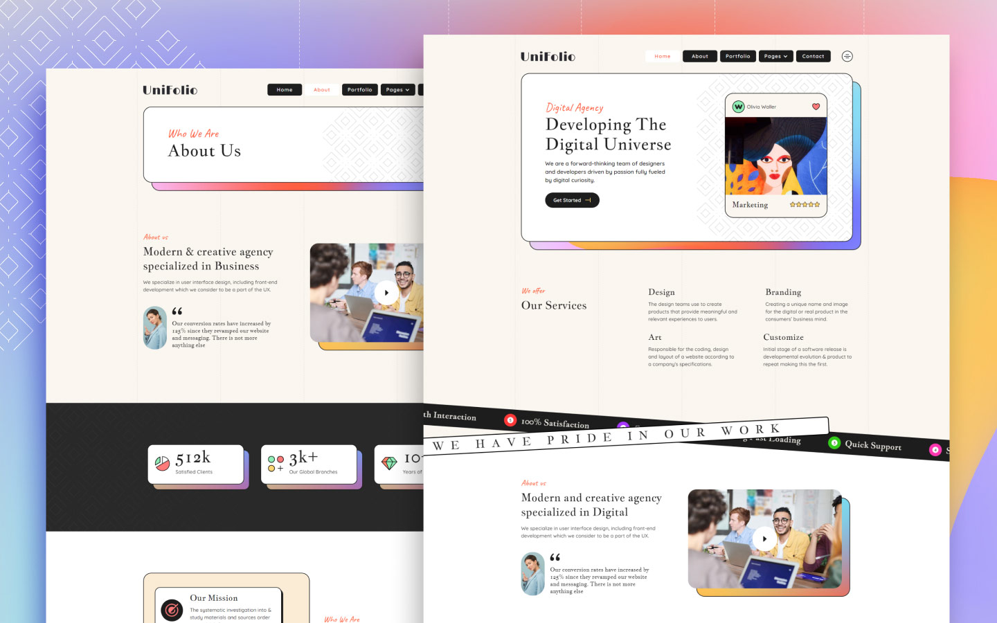 UniFolio - Portfolio HTML5 Responsive Website Template