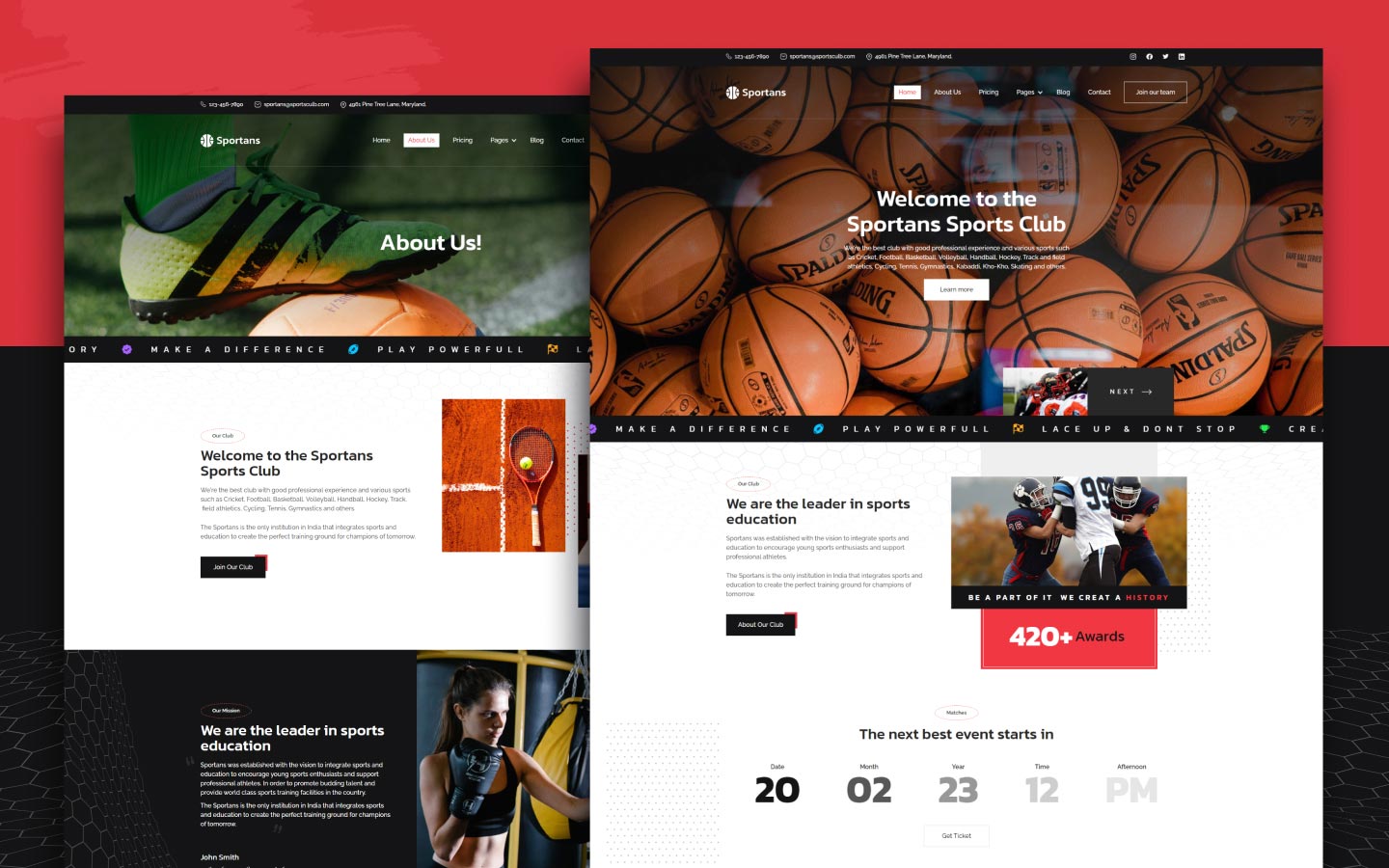 Sportans - Coaching HTML5 Responsive Website Template
