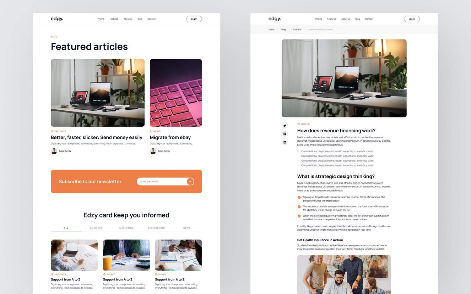 Edgy - SaaS HTML5 Responsive Website Template