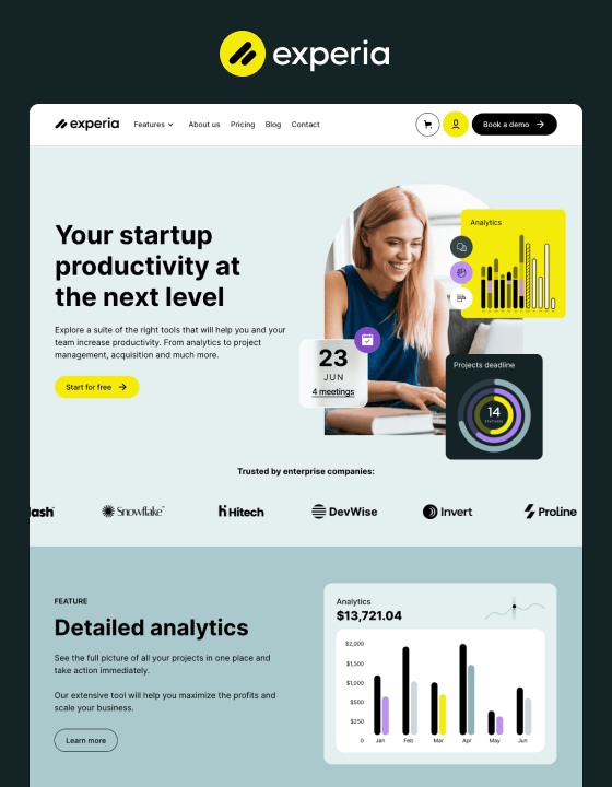 Experia by DesignUp | Muzli Creative Store