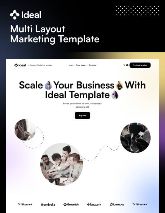 Ideal - Startup HTML5 Responsive Website Template