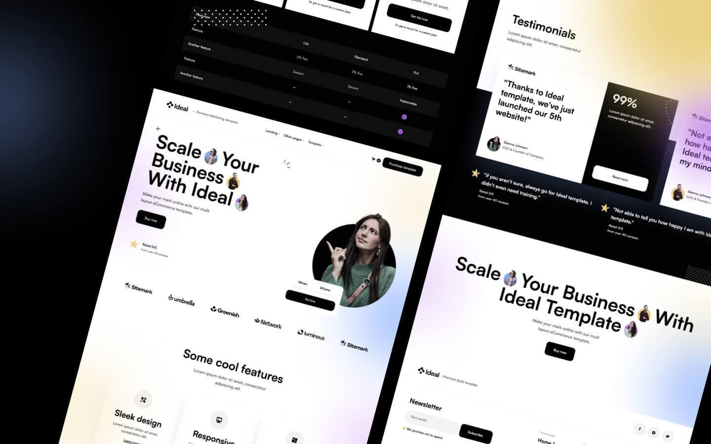 Ideal - Startup HTML5 Responsive Website Template