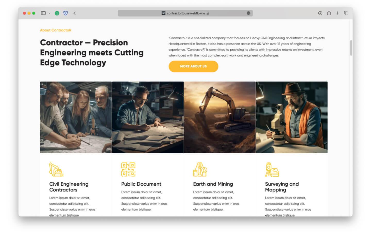 ContractoR - Construction HTML5 Responsive Website Template