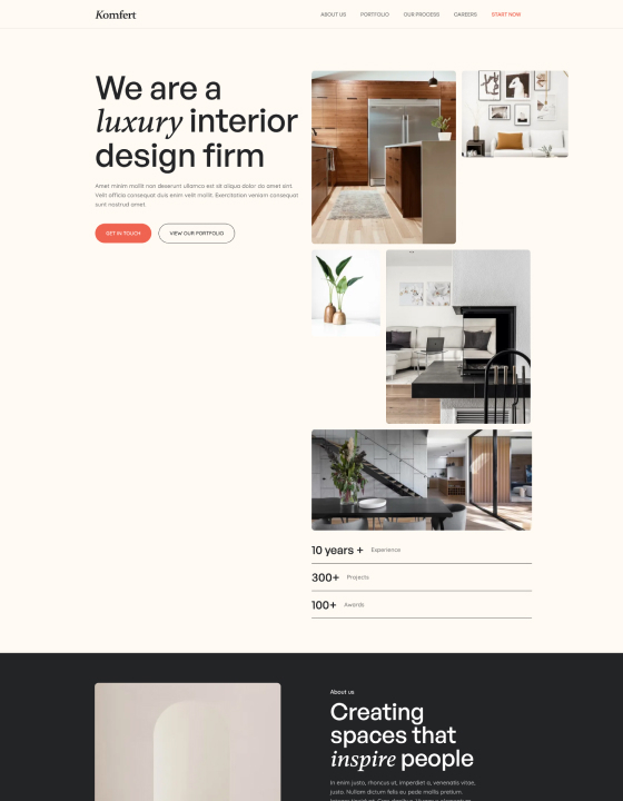 Komfert - Architecture HTML5 Responsive Website Template