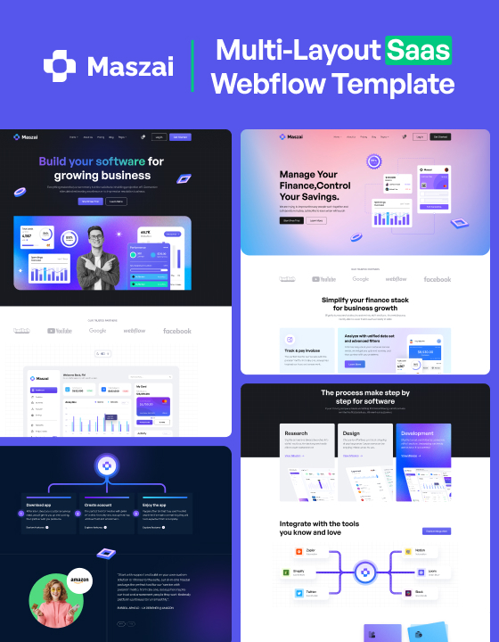 Maszai - SaaS HTML5 Responsive Website Template