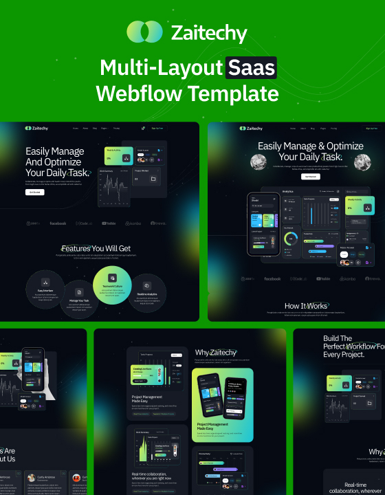 Zaitechy - SaaS HTML5 Responsive Website Template