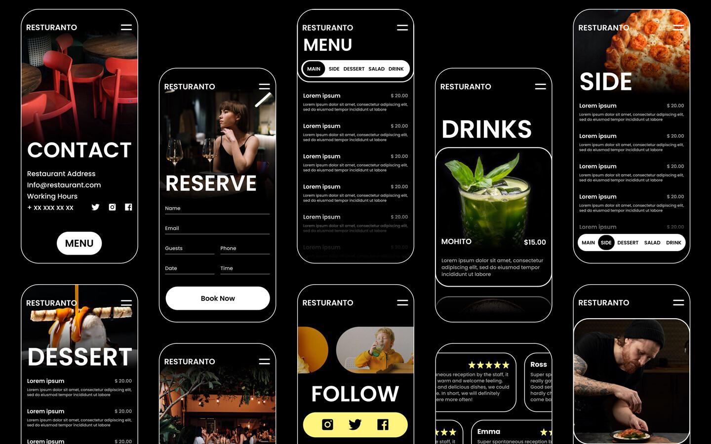 Resturanto - Restaurant HTML5 Responsive Website Template