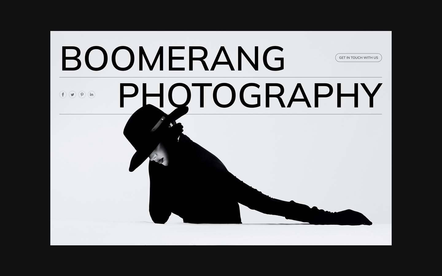 Boomerang - Portfolio HTML5 Responsive Website Template