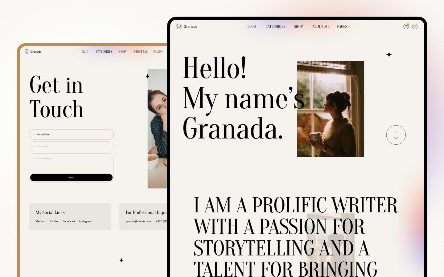Granada - Book HTML5 Responsive Website Template