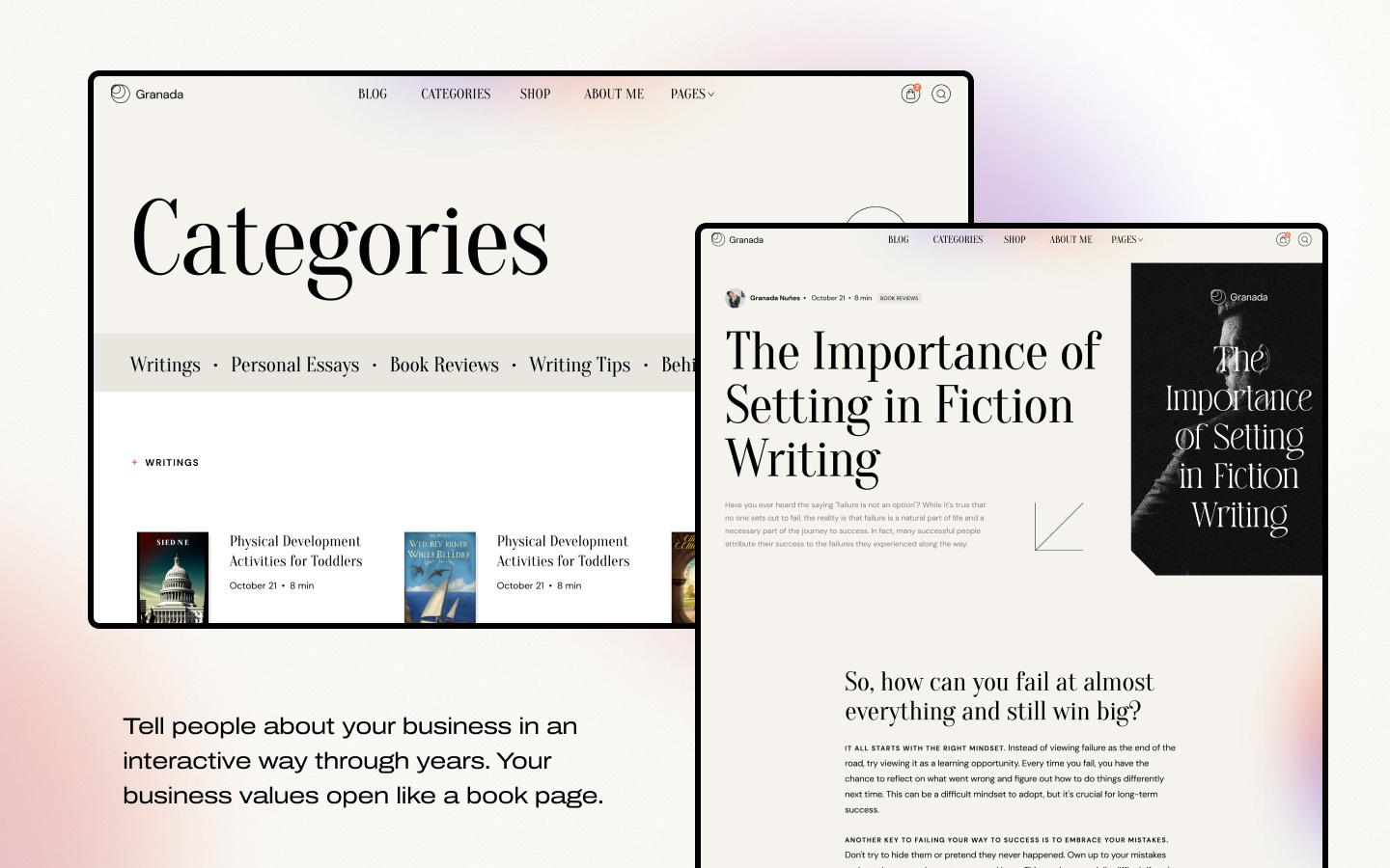Granada - Book HTML5 Responsive Website Template