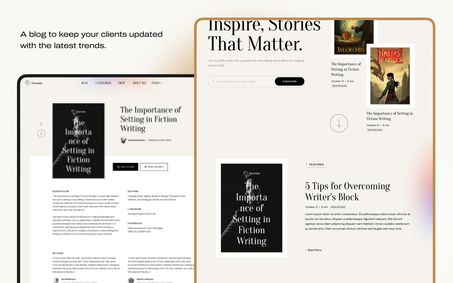 Granada - Book HTML5 Responsive Website Template