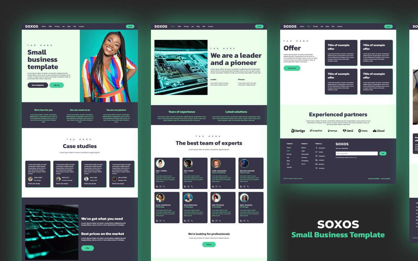 Soxos - Small Business HTML5 Responsive Website Template