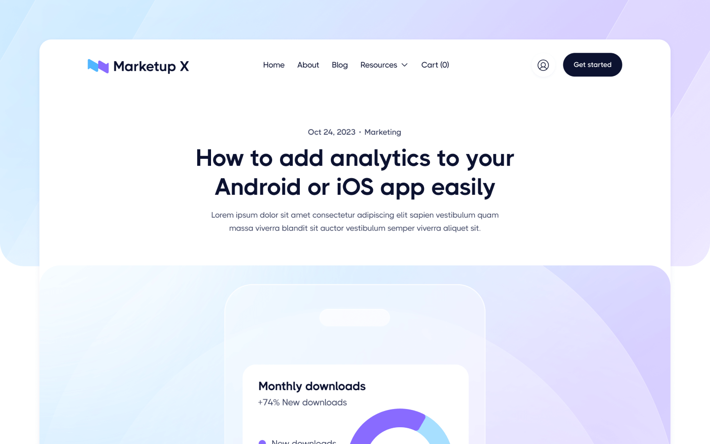 Marketup X - Software HTML5 Responsive Website Template