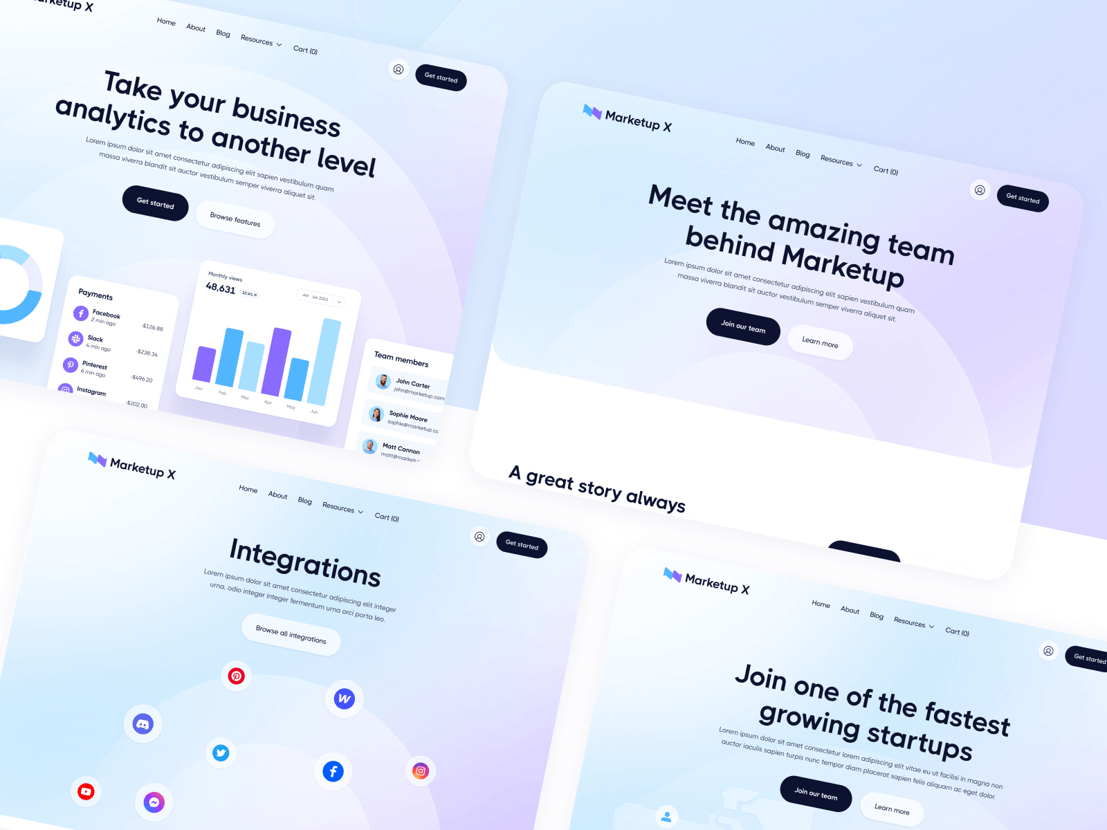 Marketup X - Software HTML5 Responsive Website Template