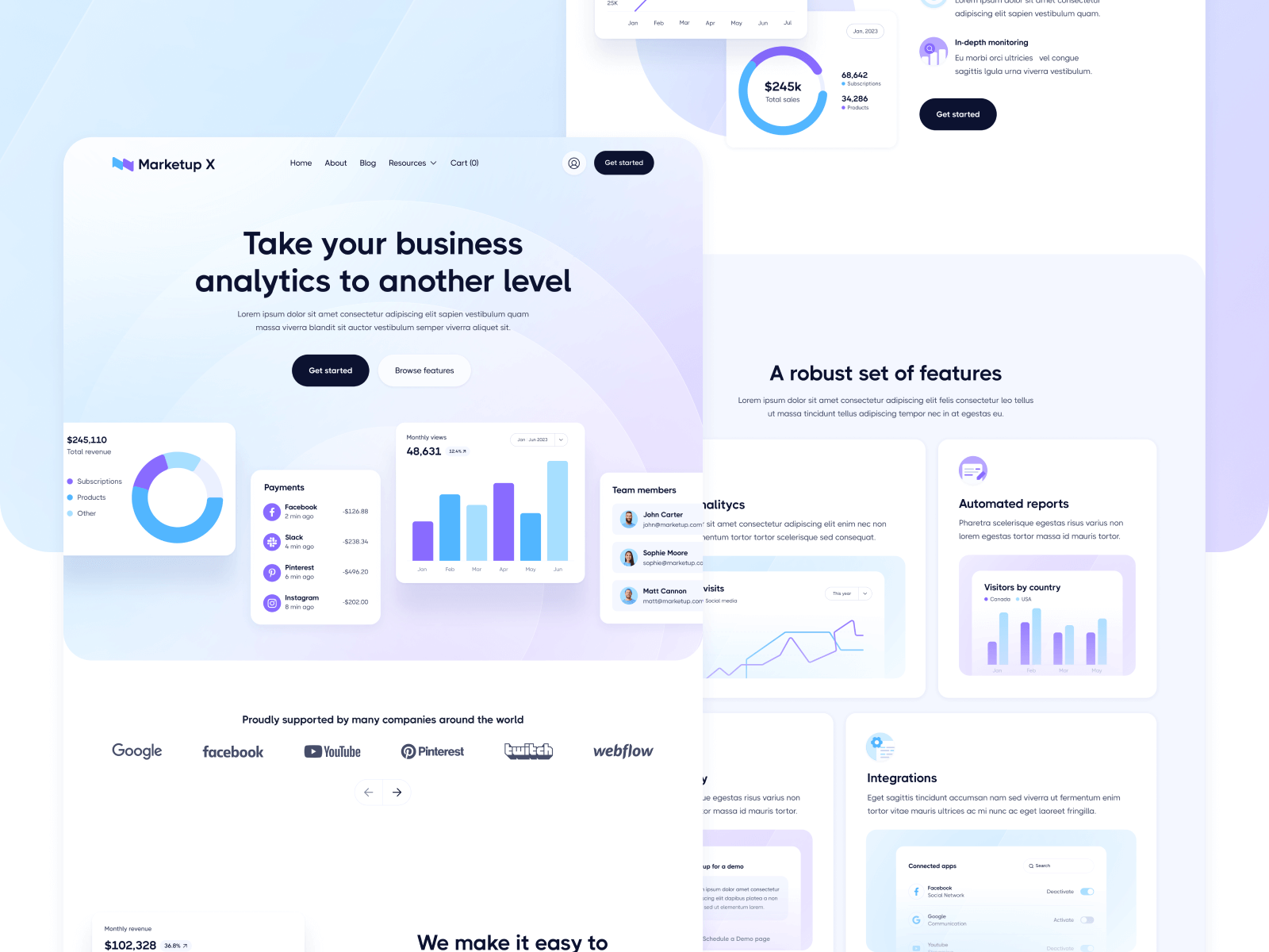 Marketup X - Software HTML5 Responsive Website Template