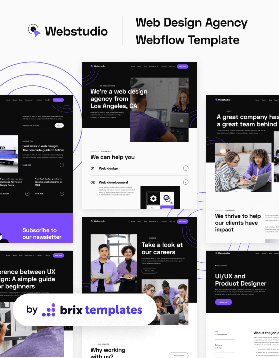 Webstudio X by BRIX Templates | Muzli Creative Store